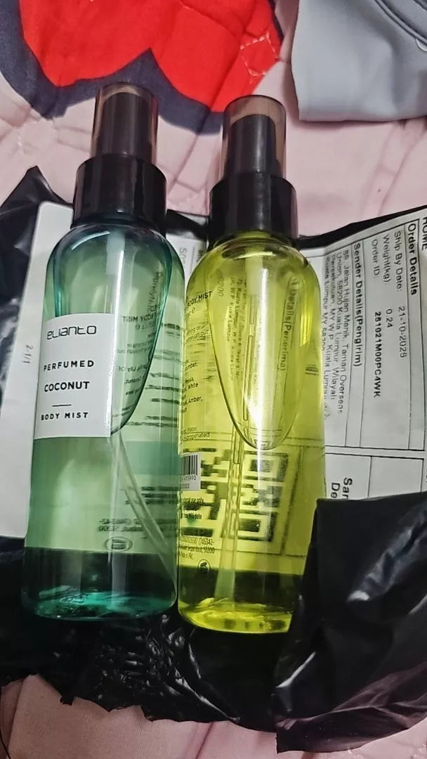 Elianto Body Mist (Coconut/ Watermelon/ Bubblegum Scent) 100ml – Light